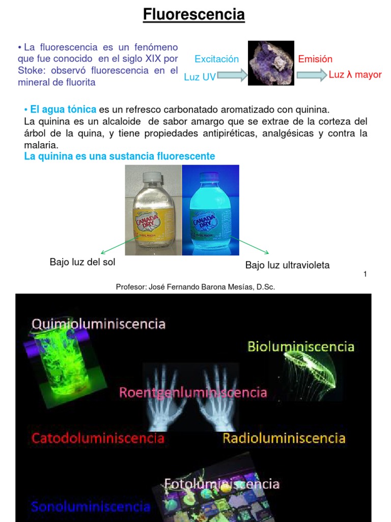 Fluorescencia Molecular | PDF | Fluorescencia | Química