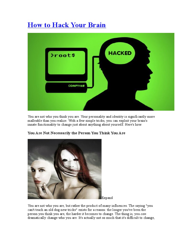 How To Hack Your Brain | Download Free PDF | Smile | Emotions