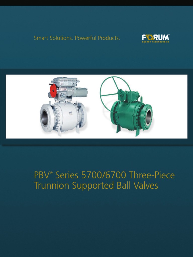 PBV 3pc Trunnion 2015 PDF | PDF | Valve | Actuator