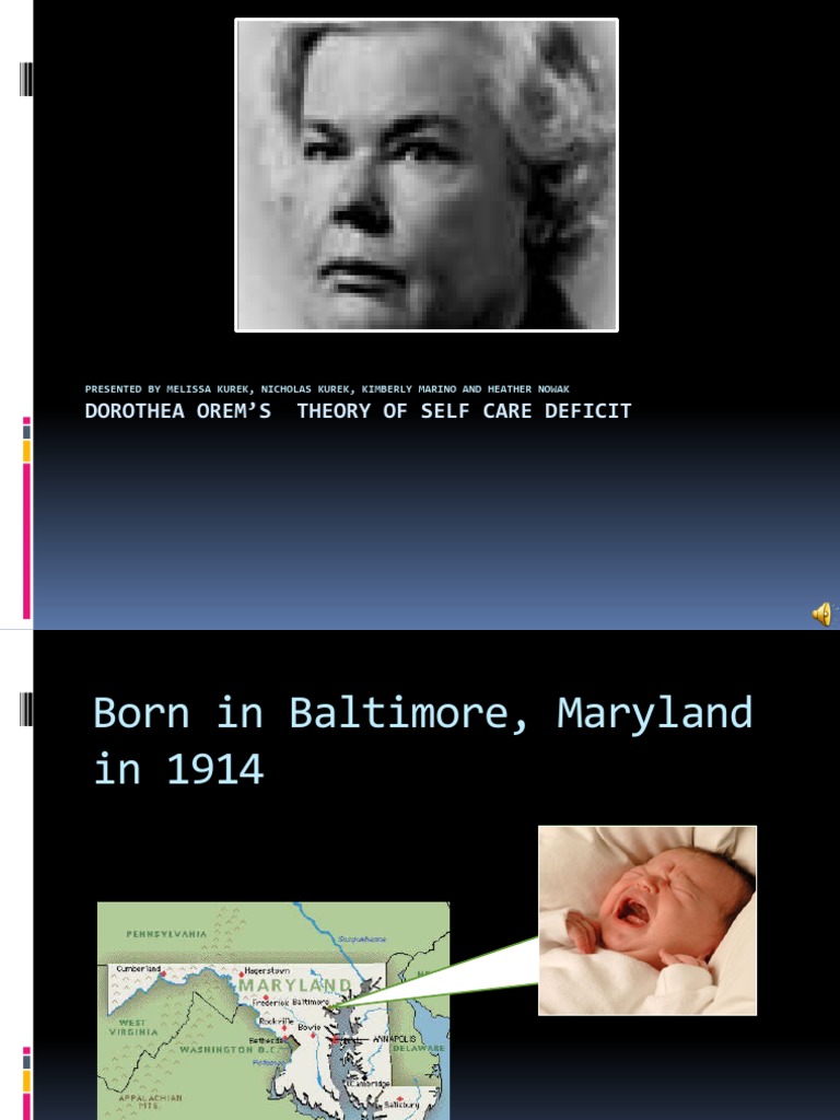 Dorothea Orems Theory of Self Care Deficit | Nursing | Health Sciences