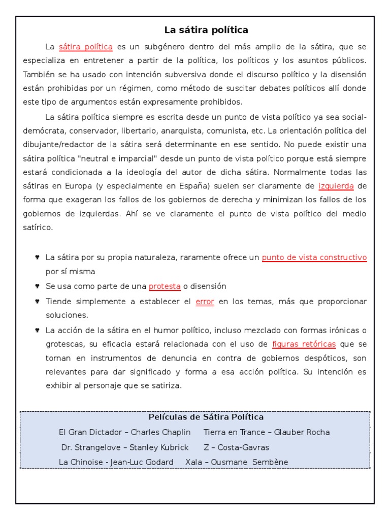 La Sátira Política 2 | PDF