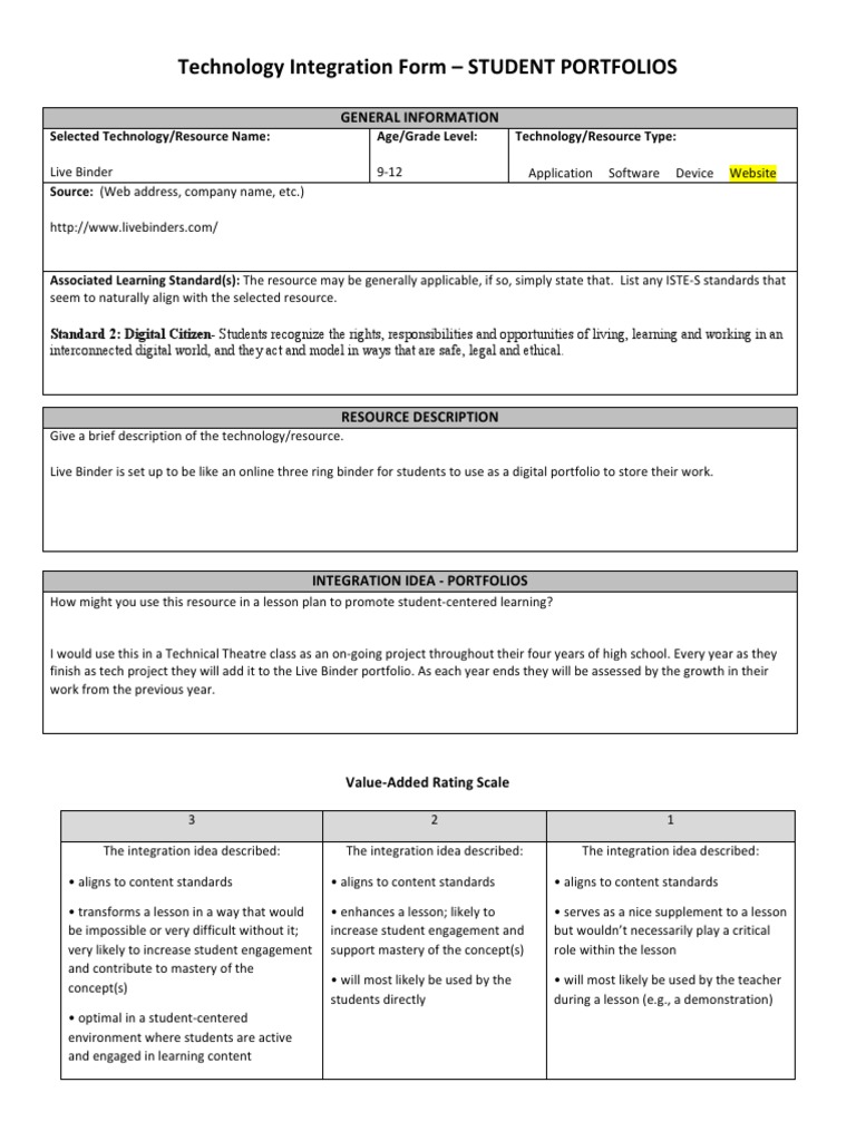 Dylan Prentis Technology Integration-Portfolio | Download Free PDF ...