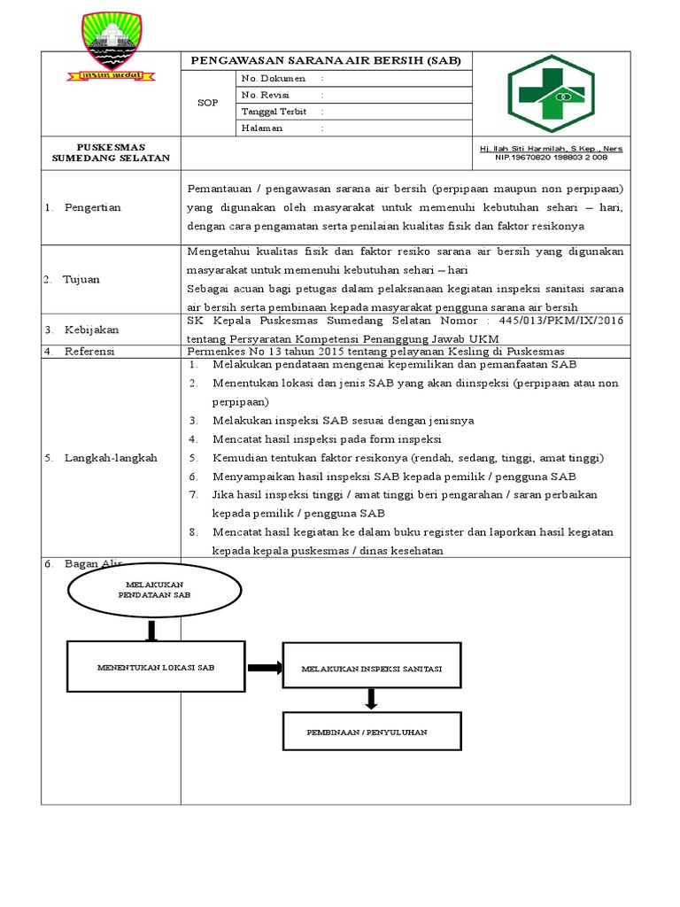 SOP Pengawasan SAB | PDF