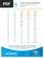 3rd Grade Journeys Master Spelling List | PDF