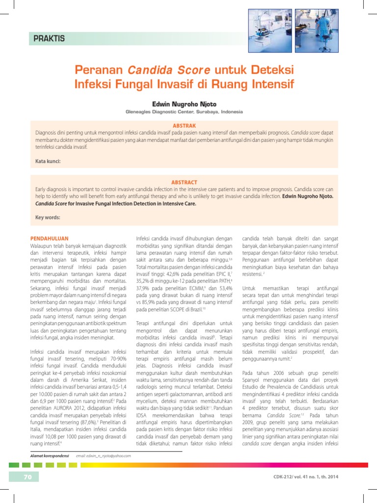 23 - 212Praktis-Peranan Candida Score Untuk Deteksi Infeksi Fungal ...