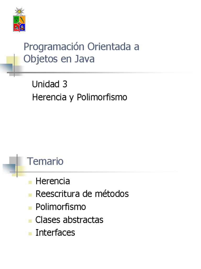 Programación Orientada A Objetos en Java: Unidad 3 Herencia y ...