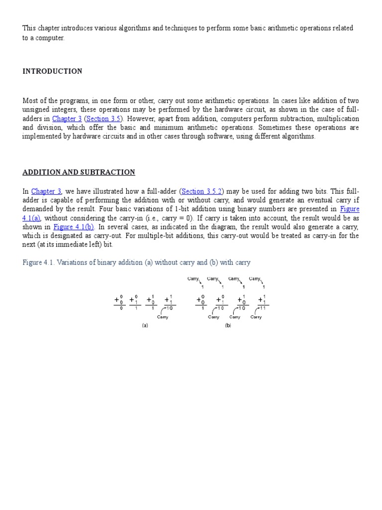 This Chapter Introduces Various Algorithms and Techniques To Perform ...