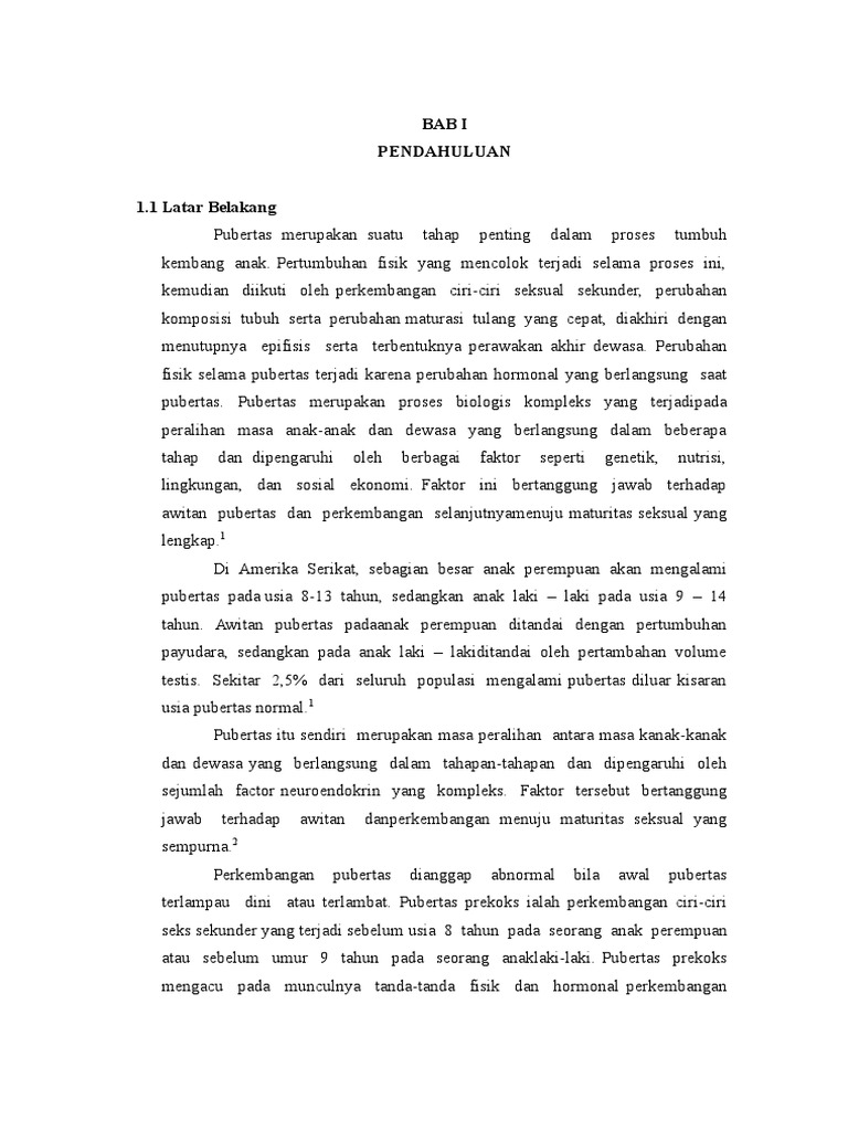 Pubertas Prekoks | PDF