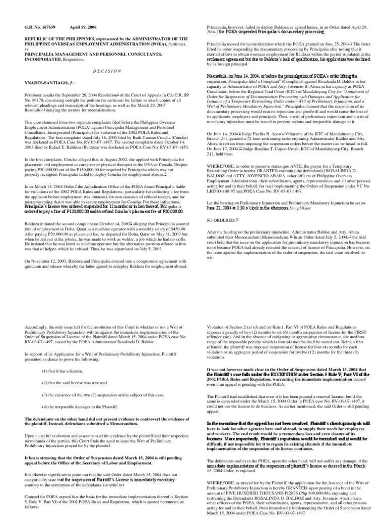 6 Republic Vs Principalia | PDF | Injunction | Certiorari