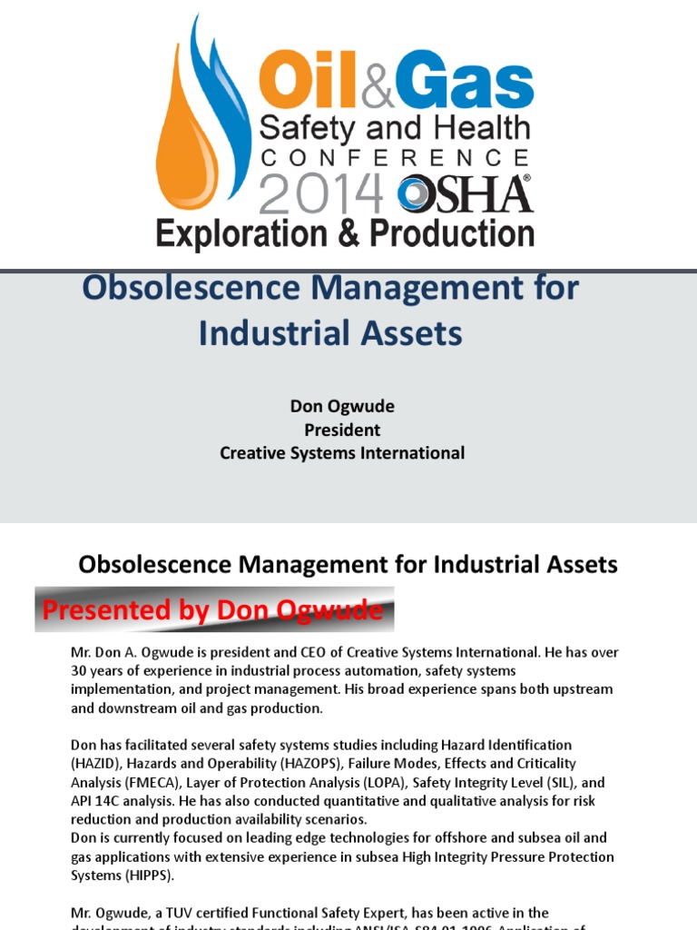 Industrial Asset Obsolescence Guide | PDF | Risk | Systems Engineering