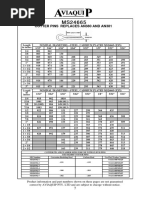 MS33656 Fitting End, Standard Dimensions For Flarfed Tube Connection ...