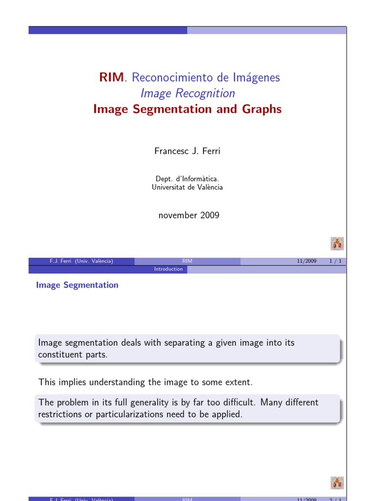 Rim Segme Ho | PDF | Image Segmentation | Eigenvalues And Eigenvectors