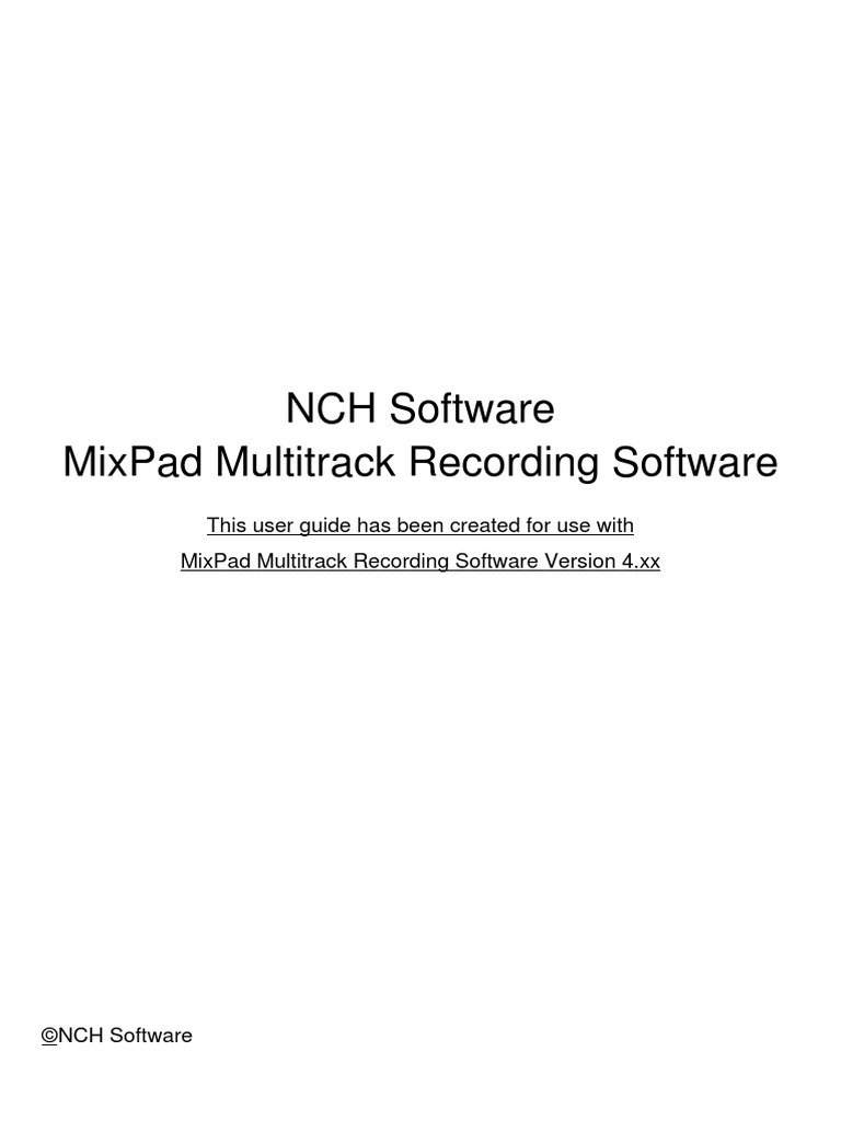 Help MixPad | PDF | Tempo | Button (Computing)