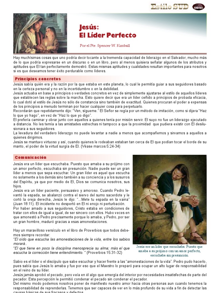 Jesus El Lider Perfecto | PDF | Jesús | Verdad