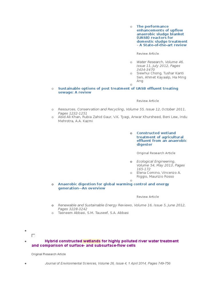 The Performance Enhancements of Upflow Anaerobic Sludge Blanket | PDF ...