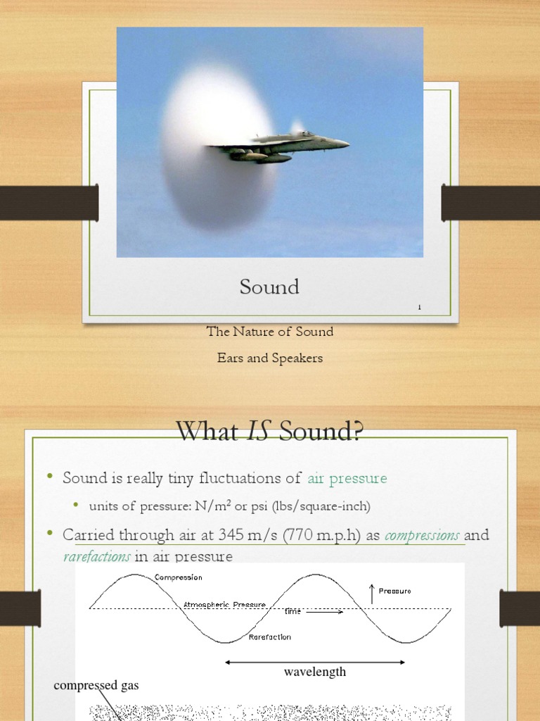 Sound: The Nature of Sound Ears and Speakers | PDF | Sound | Loudspeaker