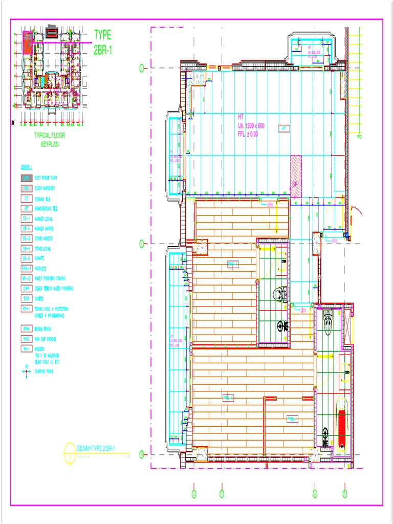 2BR-1 Floor Plan | PDF