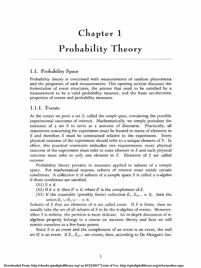 Zhc:ts | PDF | Measure (Mathematics) | Probability Theory