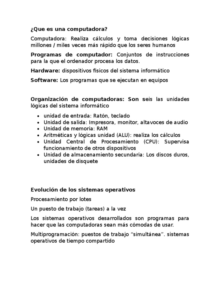 Como Programar JAVA - Resumen Capitulo 1 | PDF | Java (lenguaje de ...