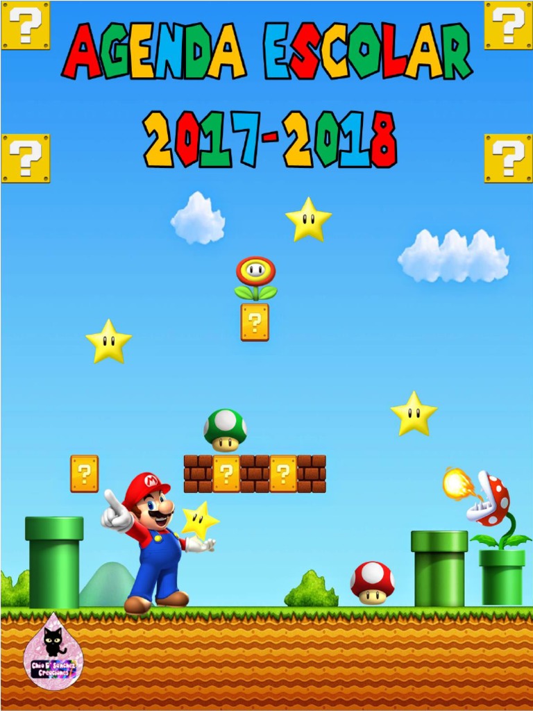 Agenda Escolar Mario Bros 2023 | PDF