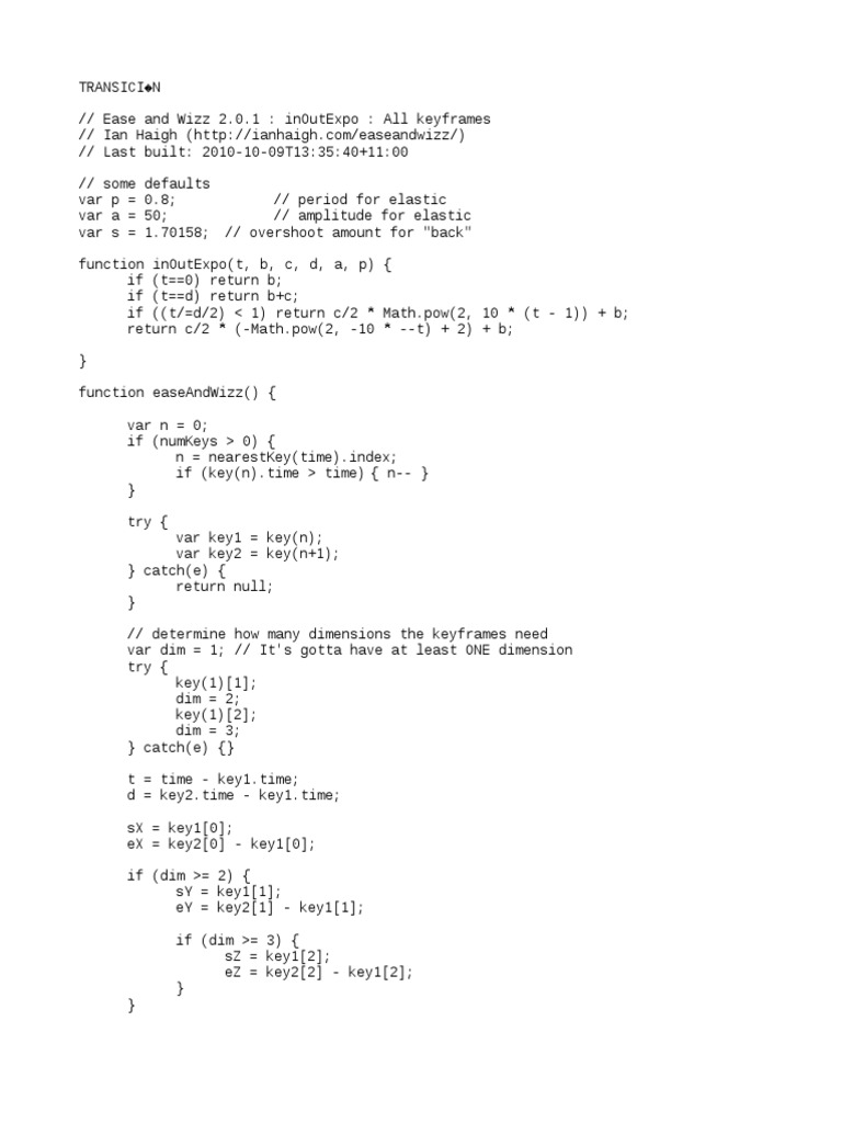 Expresiones After Effects | Download Free PDF | Teaching Mathematics