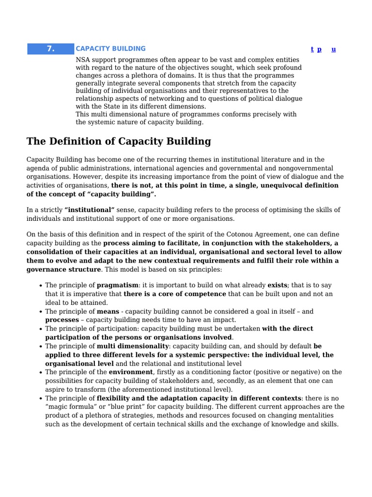 Capacity Building | Capacity Building | Governance | Free 30-day Trial ...