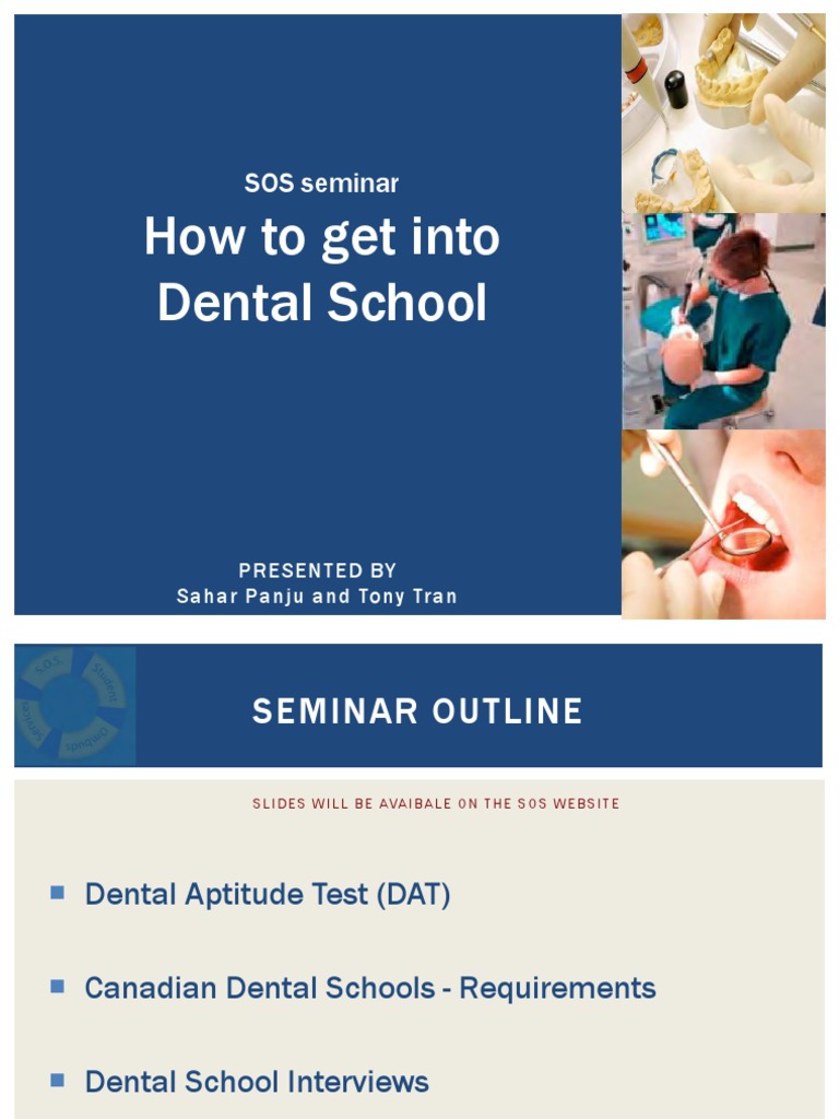 Dental School Admission Guide | PDF | Dental Degree | Dentist