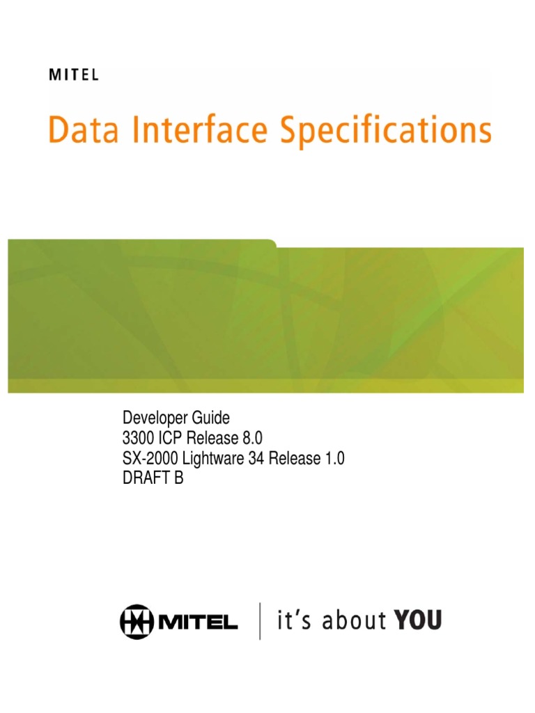 Data Interface Spec Dev GD B | PDF | Computer Network | Information And ...