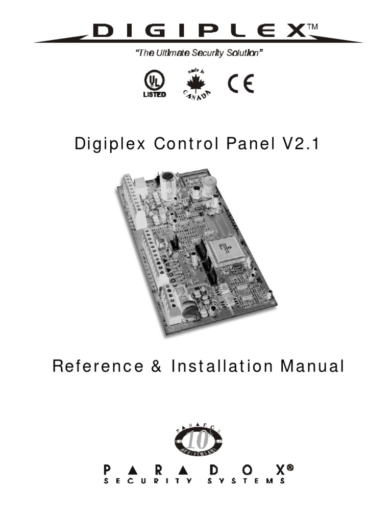 Digiplex Control Panel V2.1 | PDF | Transformer | Mains Electricity