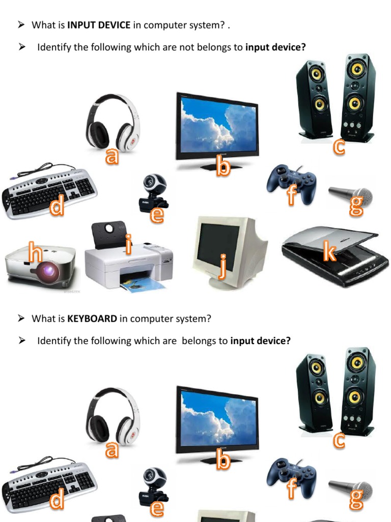 Identify The Following Which Are Not Belongs To Input Device? What Is ...