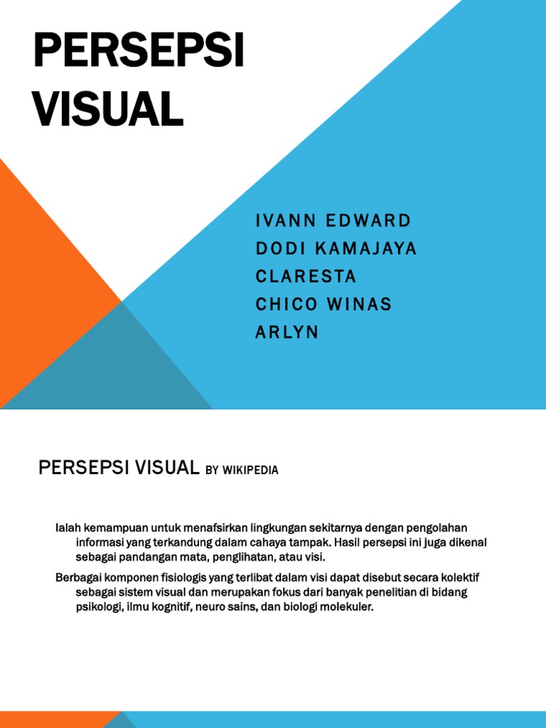 05 PPT Persepsi Visual | PDF | Perspective (Graphical) | Texture Mapping