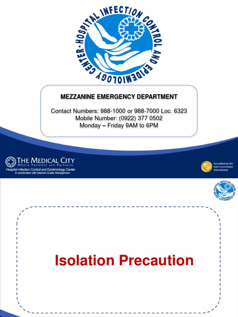 Isolation Precautions | PDF | Transmission (Medicine) | Epidemiology