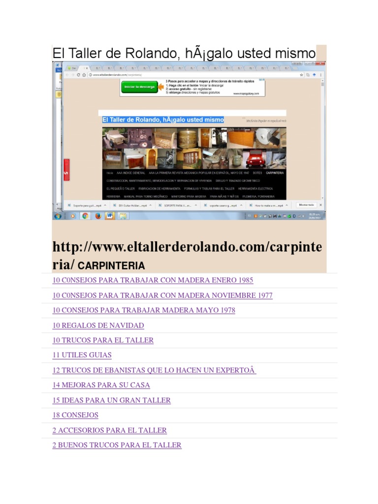 El Taller de Rolando | PDF