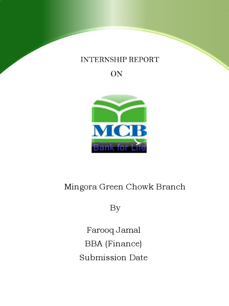 MCB Financial Report | PDF | Transaction Account | Banks