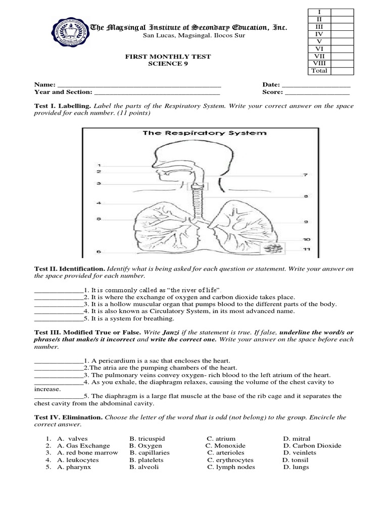 First Monthly Test | PDF