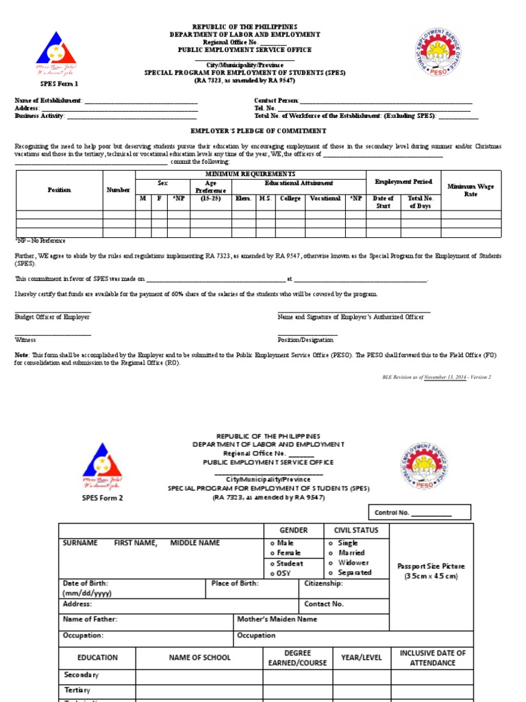 Dole Roxi Spes Forms | PDF | Unemployment Benefits | Employment