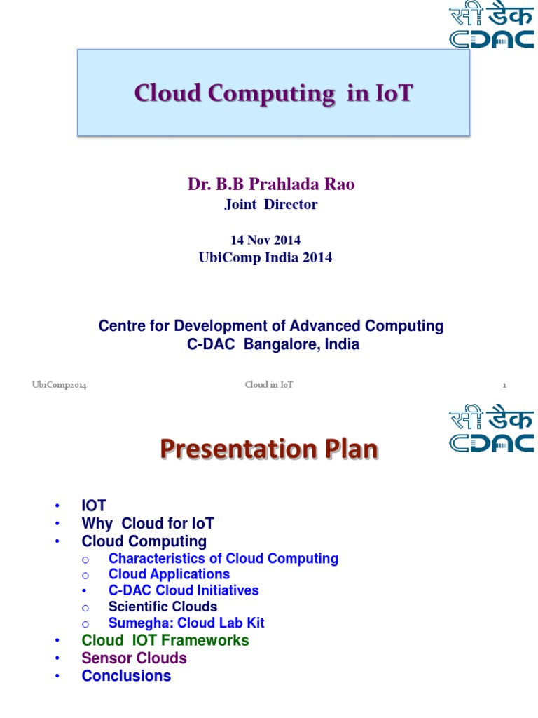 Cloud Computing in IoT | PDF | Cloud Computing | Internet Of Things