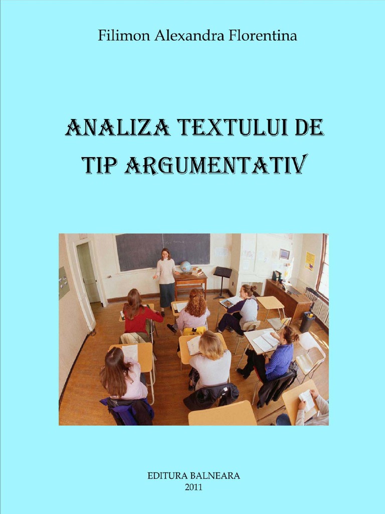 Analiza Textului Argumentativ PDF | PDF