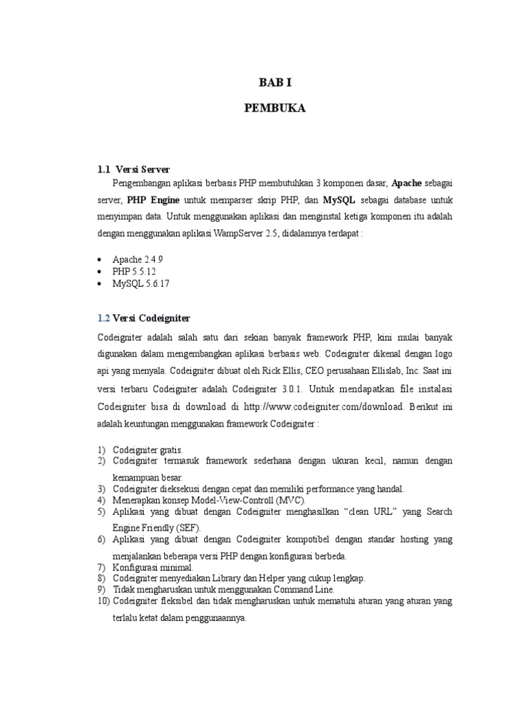 Membangun Web Berbasis PHP Dengan Framework Codeigniter | PDF