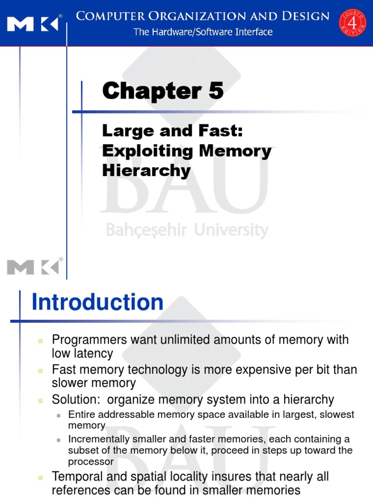 Large and Fast: Exploiting Memory Hierarchy | PDF | Cpu Cache | Cache ...