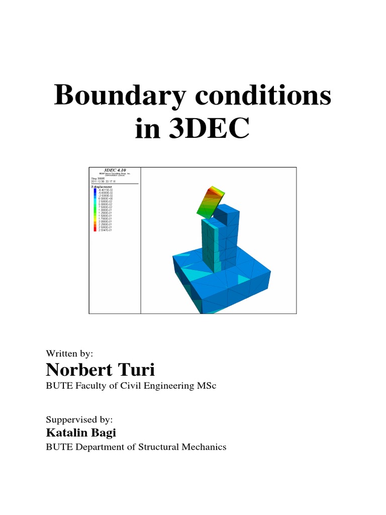 Boundary 3dec TuriNorbert Eng | PDF | Stress (Mechanics) | Gravity