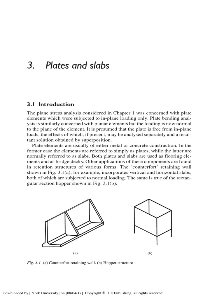 Plates and Slabs | PDF | Bending | Deformation (Mechanics)