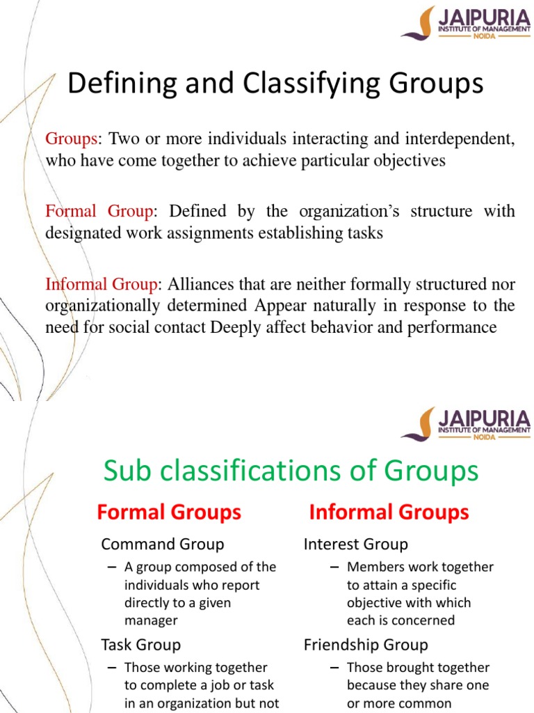 Defining and Classifying Groups | PDF | Norm (Social) | Deviance ...