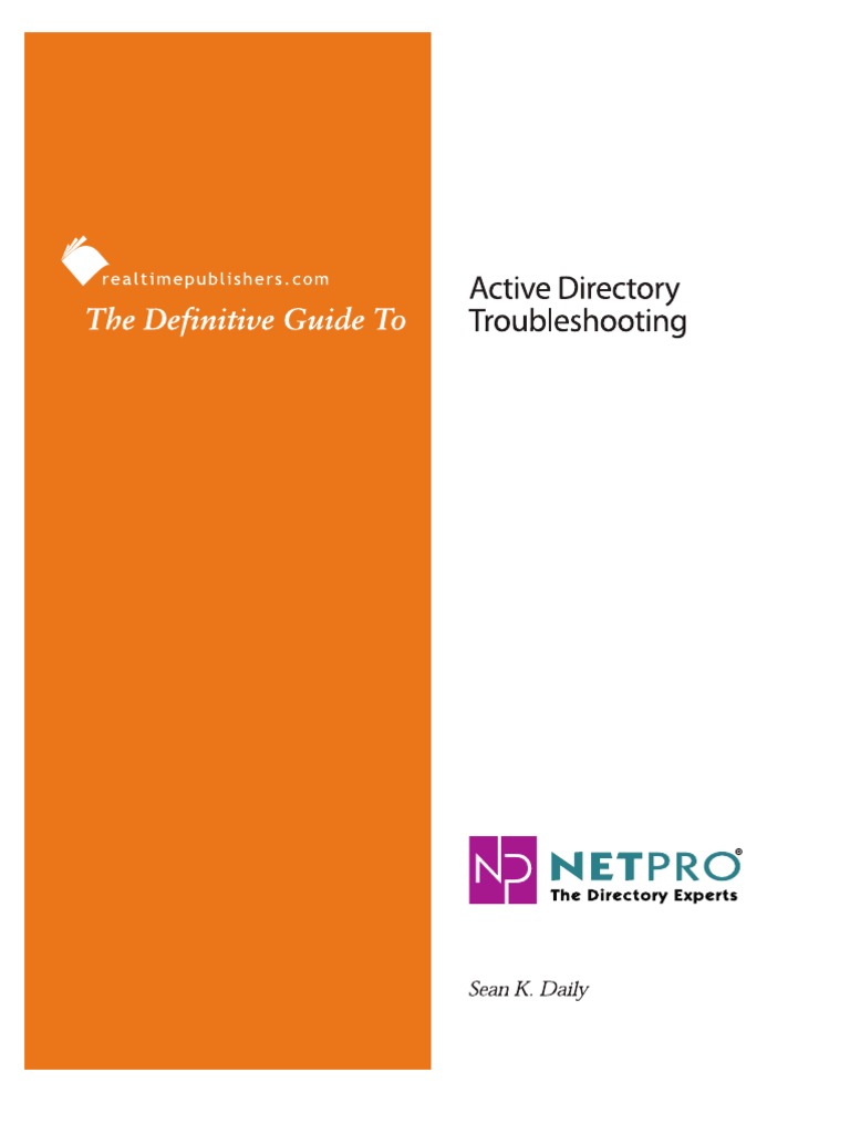 Active Directory Troubleshooting Pdf Windows 2000 Active Directory