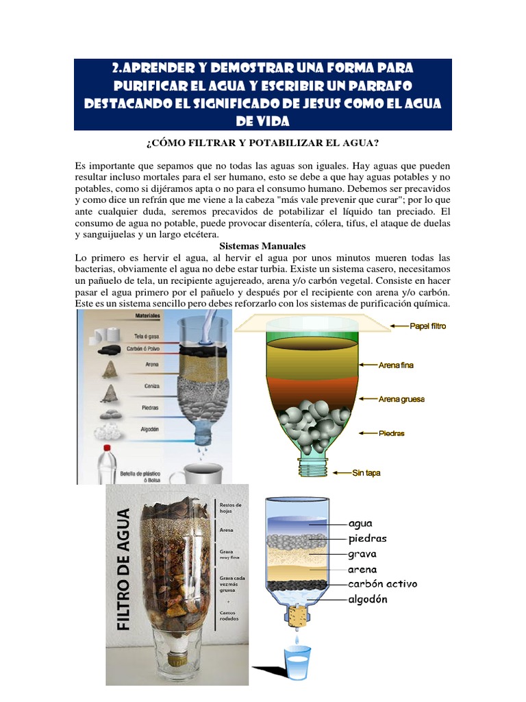 4 Formas De Purificar Agua : 7 pasos del proceso de Purificación de ...