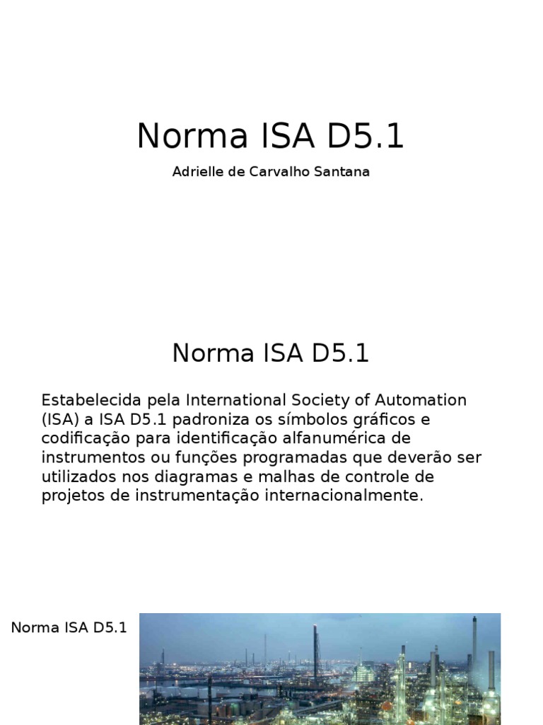 Norma ISA 5.1 | PDF | Controlador lógico programável | Padronização