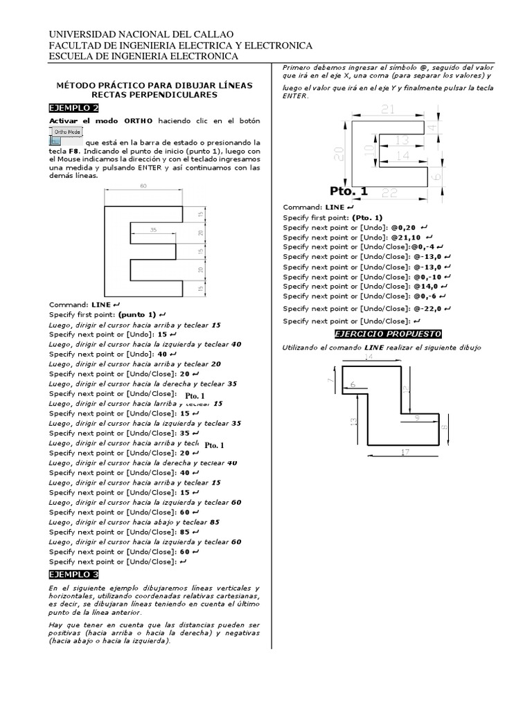 Dibujo de Líneas Rectas, Circulos | PDF | Point and Click | Tangente