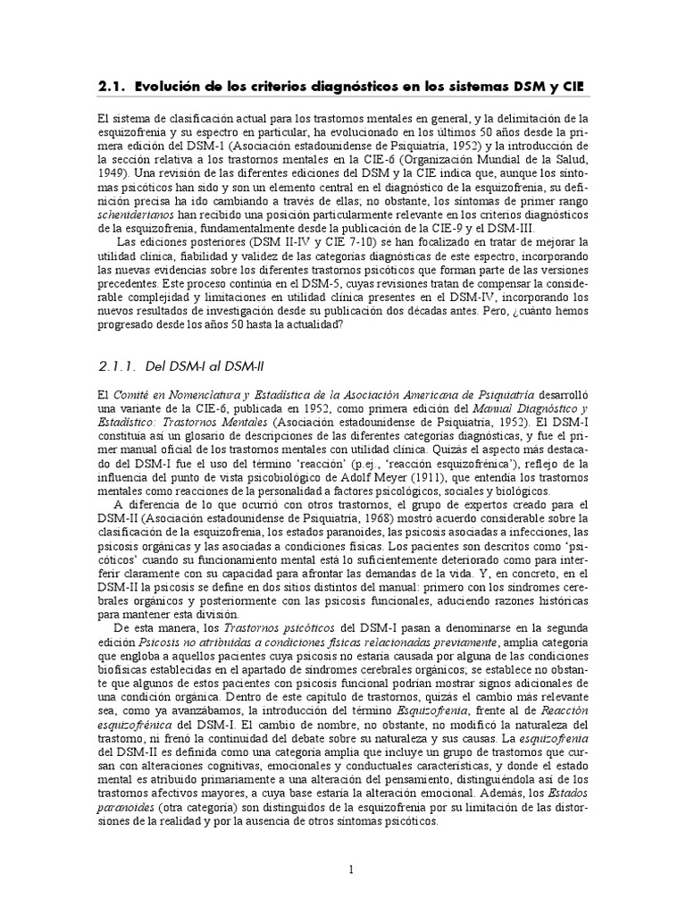 DSM 1 al 4.pdf | Esquizofrenia | Manual Diagnóstico y Estadístico de ...