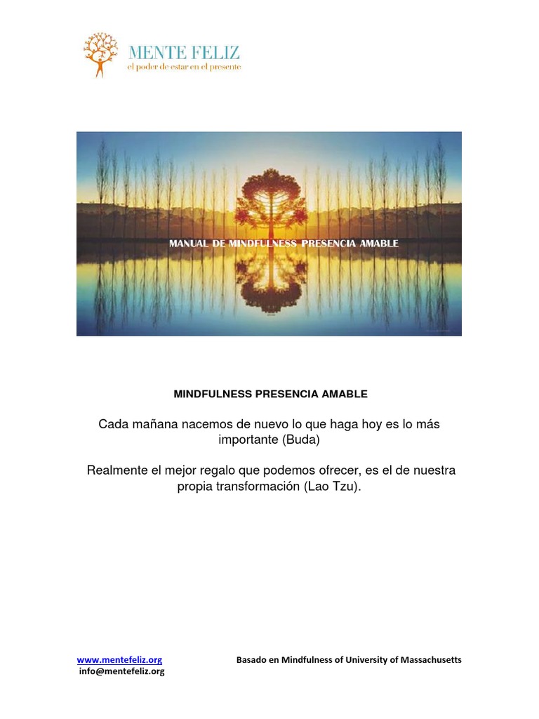 Mindfulness: Guía de Prácticas Diarias | PDF | Meditación | Atención plena