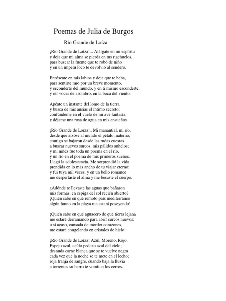 Poemas de Julia de Burgos | Religión y creencia